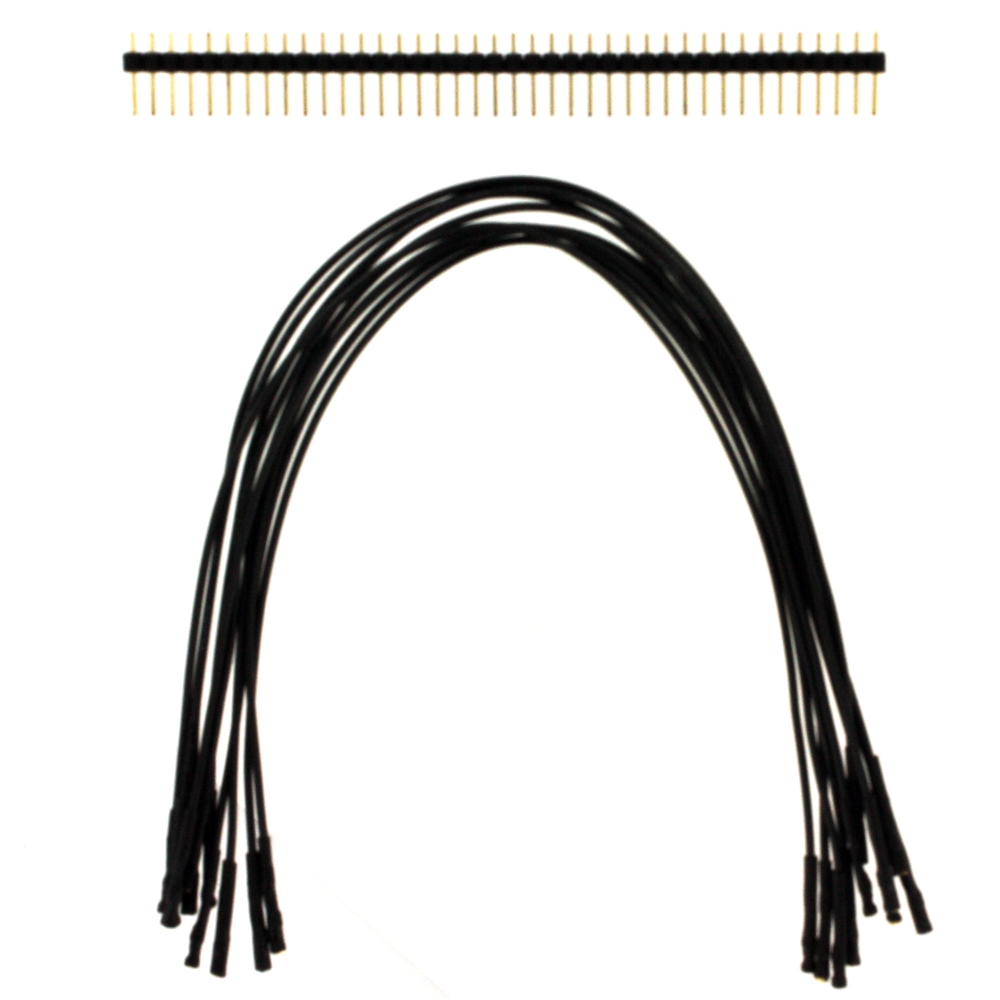 Schmartboard Inc. 10-Piece 9" Female Jumpers and 40 Headers - Micro Center