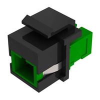 Vertical Cable SM SC-APC Simplex Keystone Coupler Green - Black - Micro ...