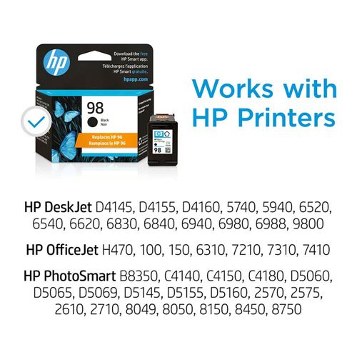 Hp 932xl Black Ink Cartridge 2-Pack HP 98 (HP98/C9364WN) Compatible ...