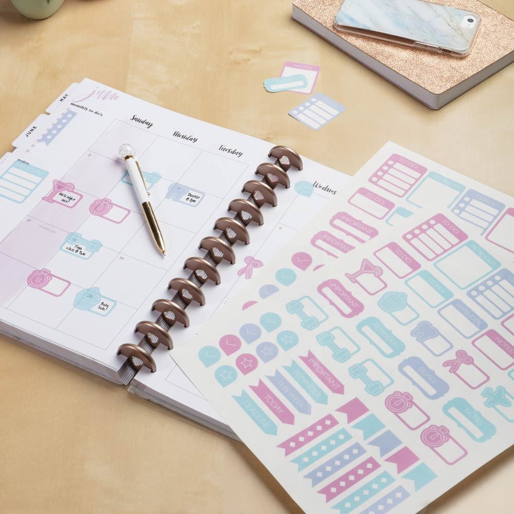 Avery 3383 Printable Sticker Paper; 8 1/2" x 11"; Inkjet Printer; White ...