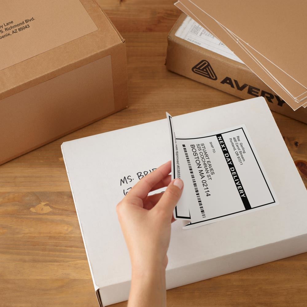 Avery 8165 Shipping Address Labels, 8 1/2" x 11", TrueBlock Technology ...