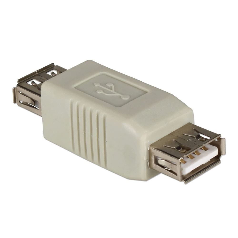 QVS USB 2.0 (Type-A) Female to USB 2.0 (Type-A) Female Gender Changer ...