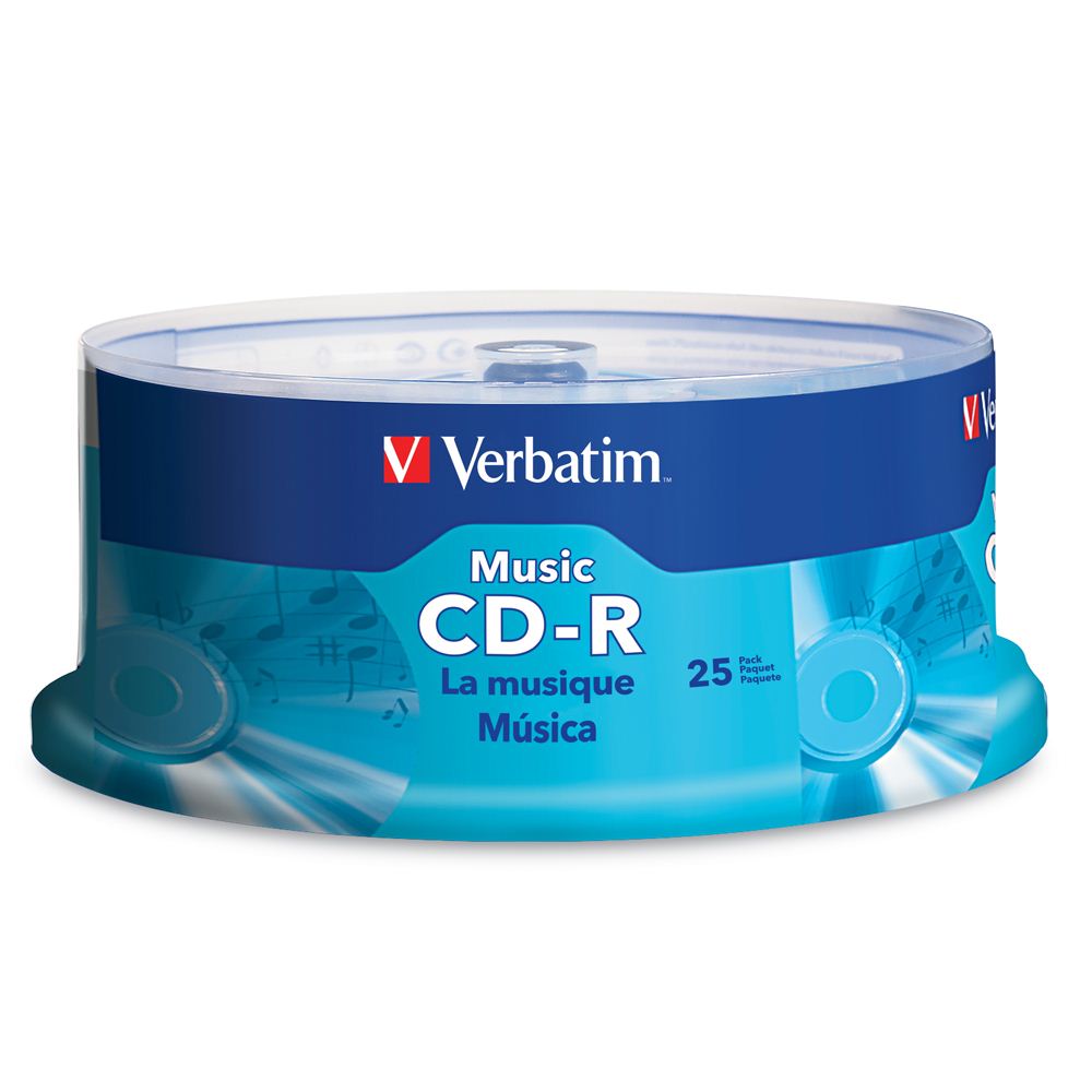 Verbatim CD-R 40x 700 MB/80 Minute Disc 25-Pack Spindle - Micro Center