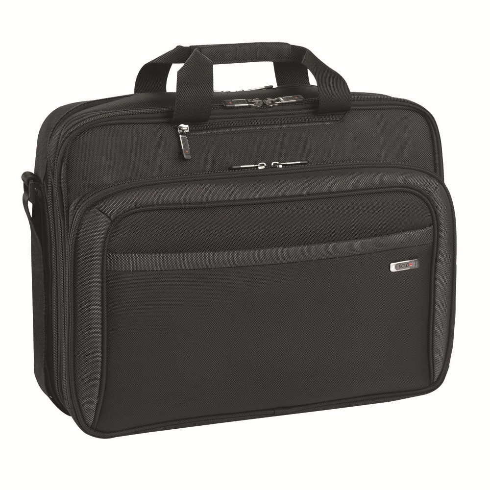SOLO CheckFast Portfolio Laptop Briefcase Fits Screens up to 17 ...