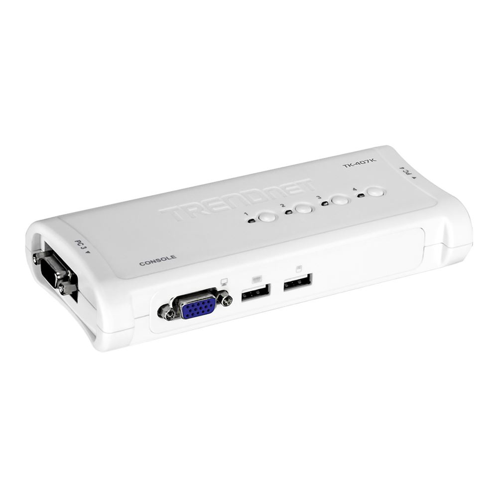 Trendnet 4-Port USB KVM Switch Kit - Micro Center
