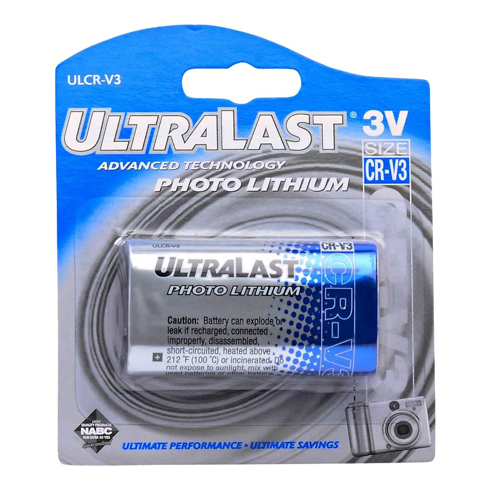 Micro Center - Ultralast ULCR-V3 Lithium Photo Battery ULCR-V3