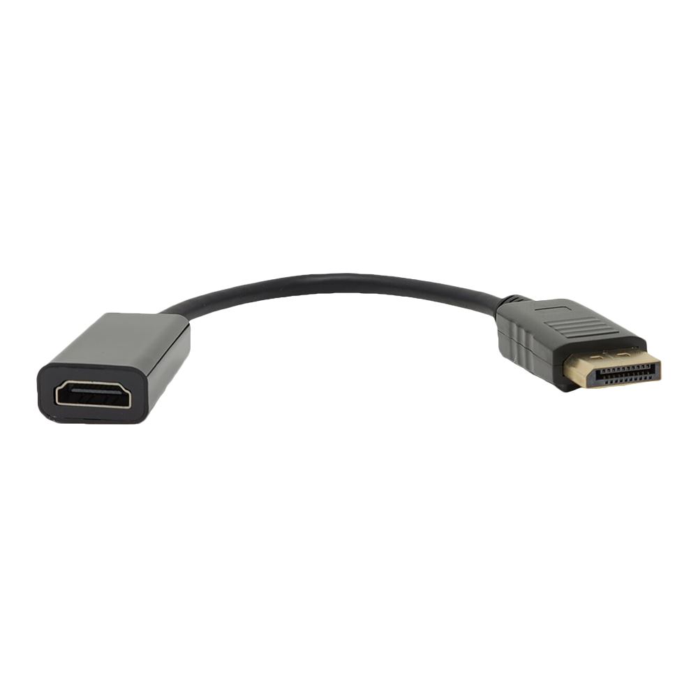 Micro Connectors DisplayPort Male to HDMI Female Adapter 9 in. - Gray ...