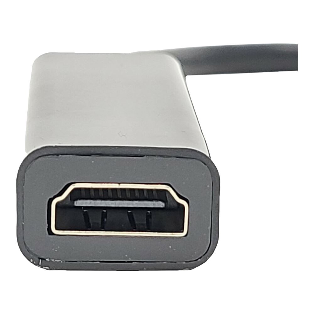 Micro Connectors DisplayPort Male to HDMI Female Adapter 9 in. - Gray ...