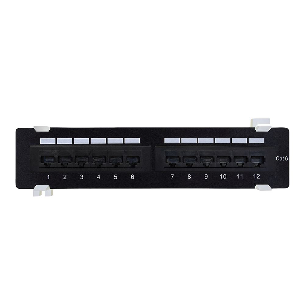 Shaxon 12 Port CAT6 RJ45-110 Mini Patch Panel - Micro Center