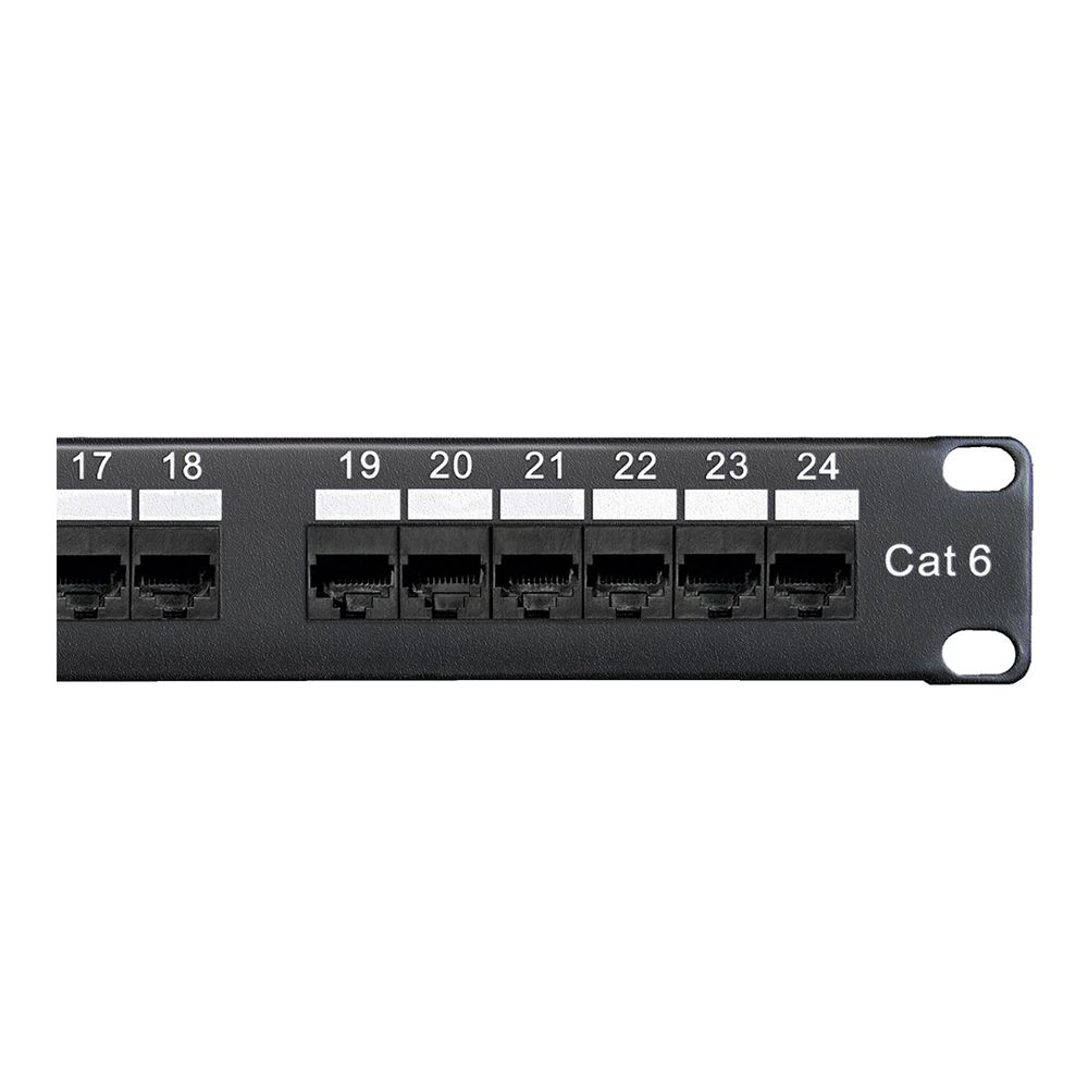 Shaxon 24 Port CAT6 RJ45-110 Patch Panel - Micro Center
