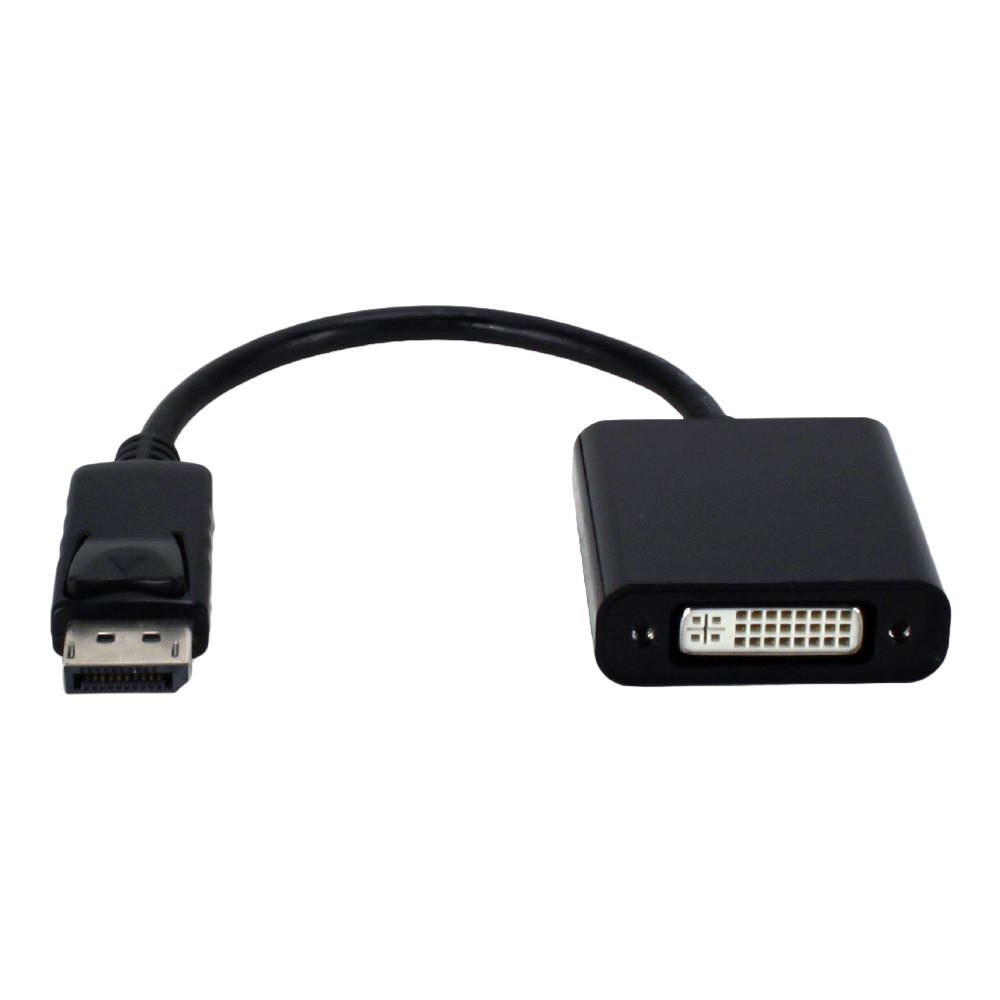 QVS DisplayPort Male to DVI-D Female Digital Video Adapter - Black ...