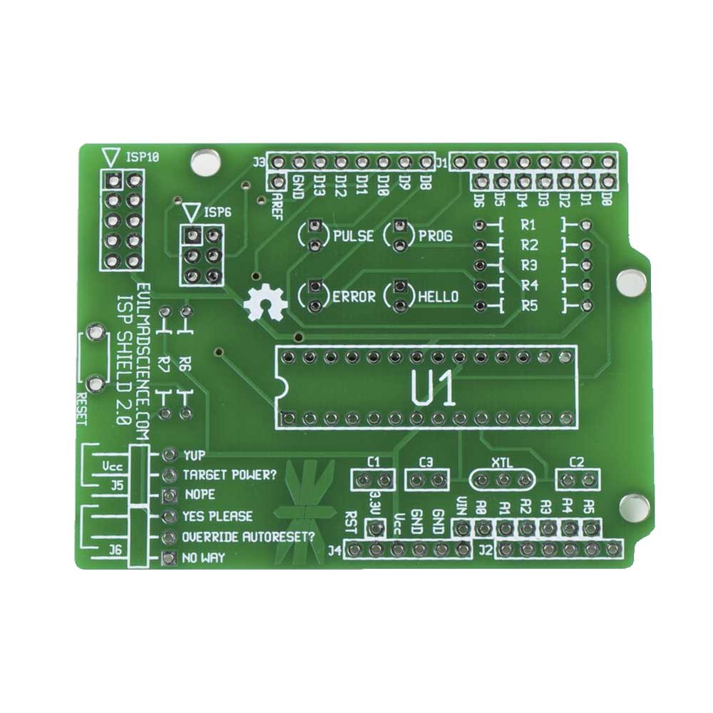 Micro Center - Evil Mad Science ISP Shield Kit for Arduino N/A