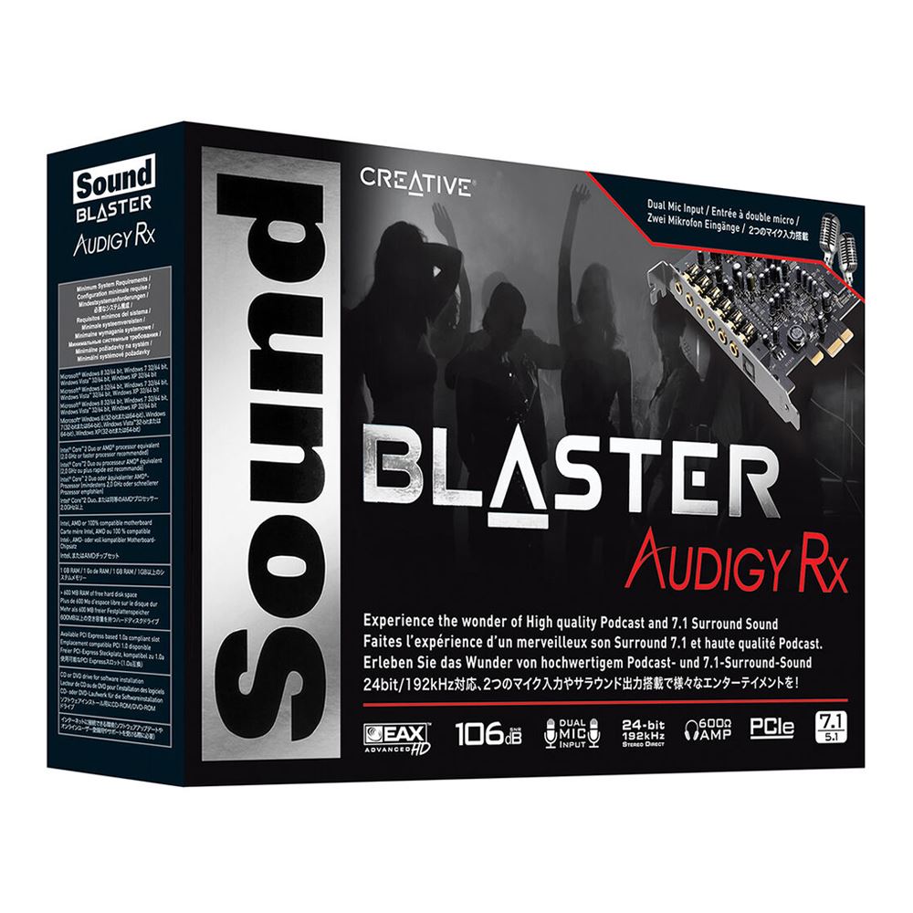 Creative Labs Sound Blaster Audigy RX PCIe Surround Sound Card - Micro ...