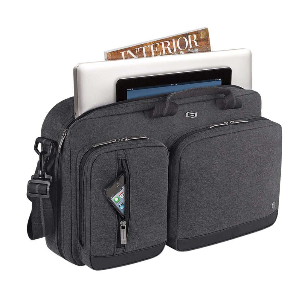 SOLO Urban Hybrid Laptop Briefcase Fits Screens up to 15.6" - Gray ...