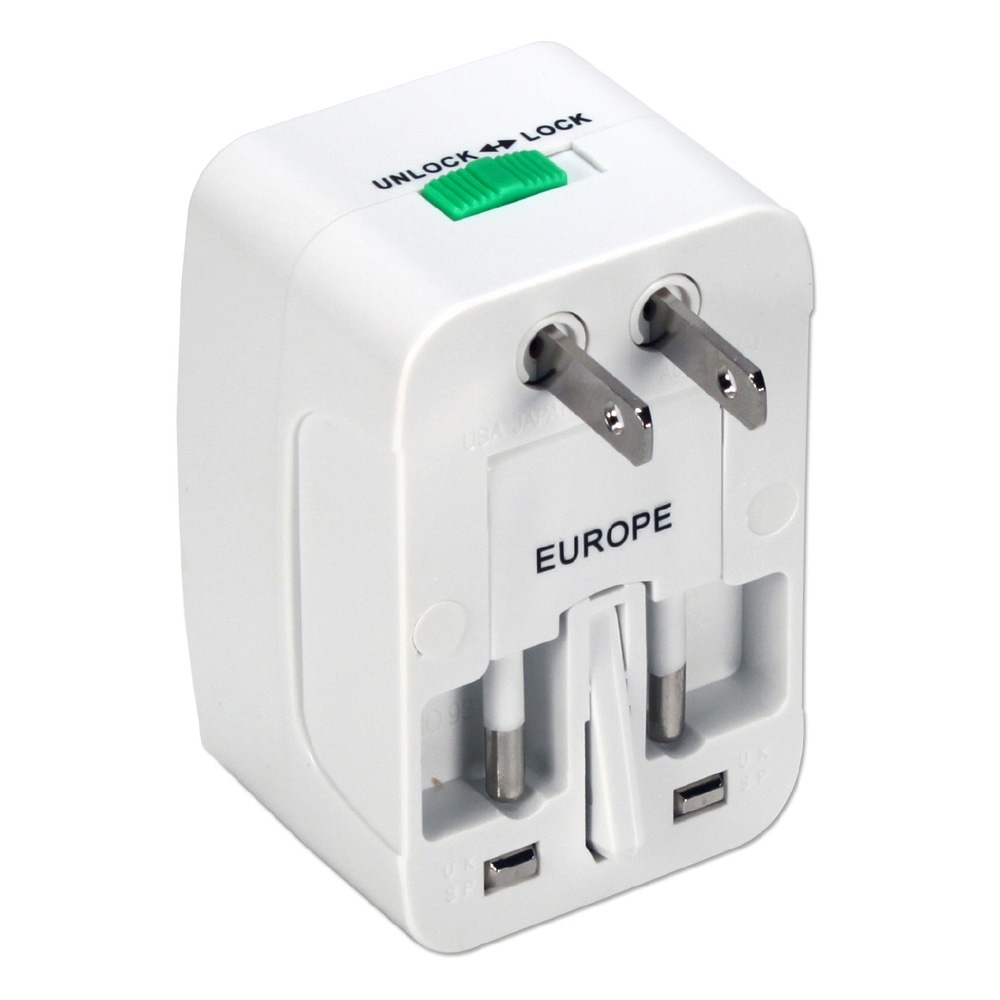 QVS Premium World Power Travel Adapter Kit w/ Surge Protection - Micro ...