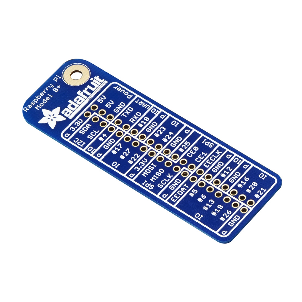 Adafruit Industries GPIO Reference Card for Raspberry Pi - Micro Center