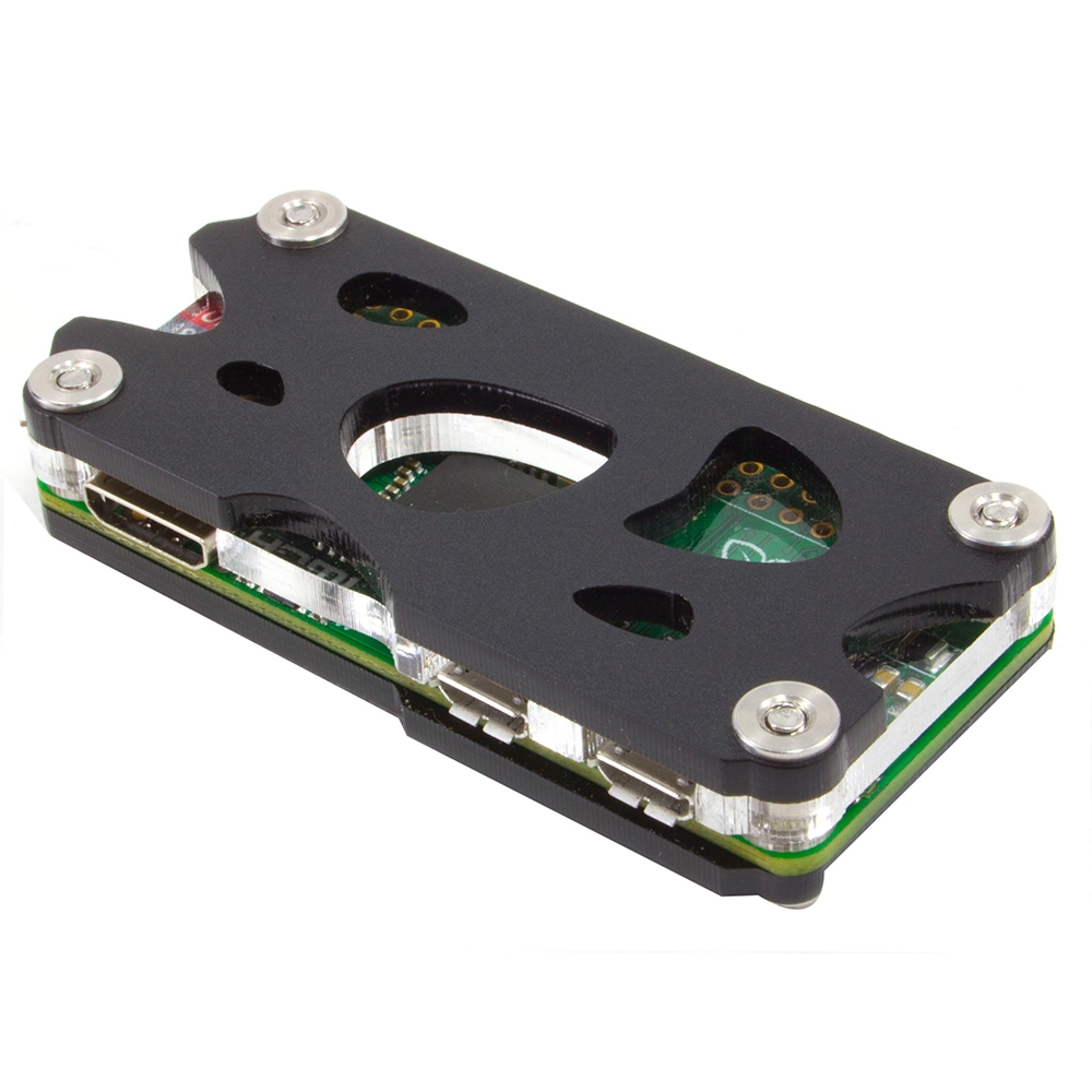 C4Labs Nucleus Zero Raspberry Pi Zero Case - Black Ice - Micro Center