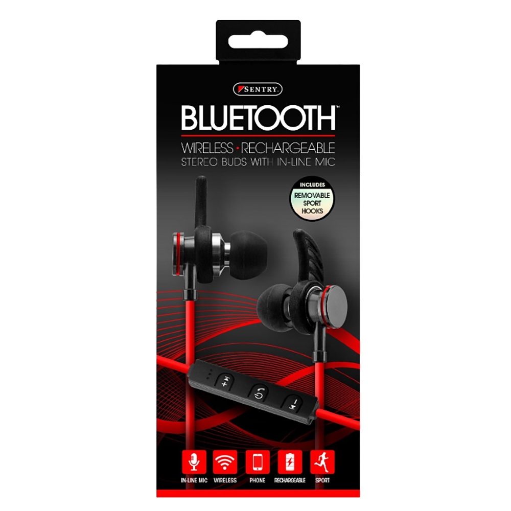 Micro Center - Sentry Industries Bluetooth Stereo Ear Buds w ...