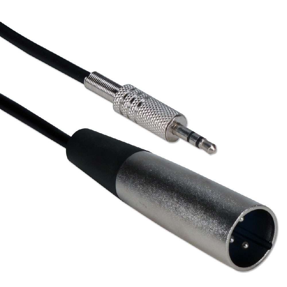 QVS 6 ft. XLR to 3.5mm Balanced Audio Cable - Micro Center