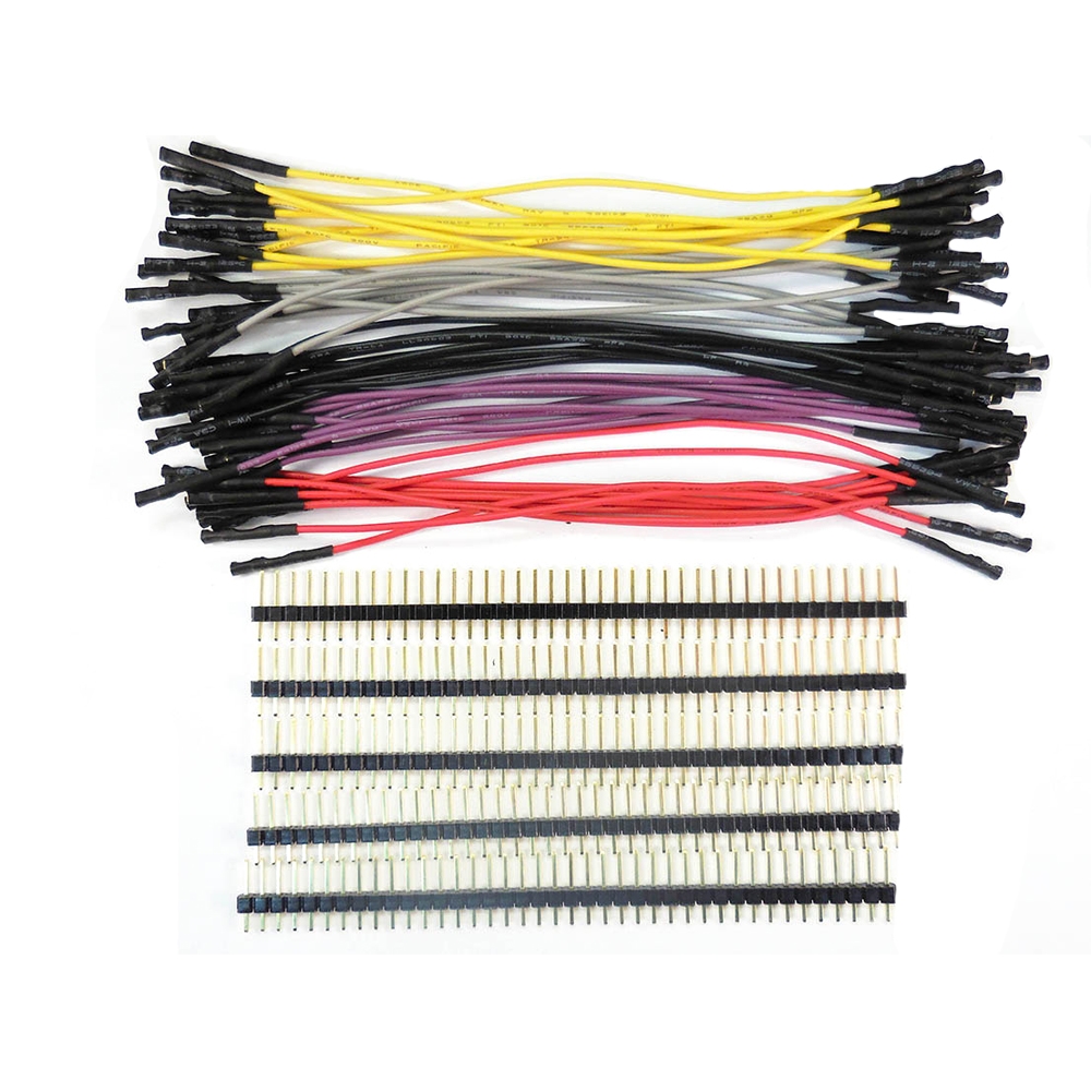 Schmartboard Inc. 5" Multi-Color Female Jumpers (10-Pack) w/ 200 ...