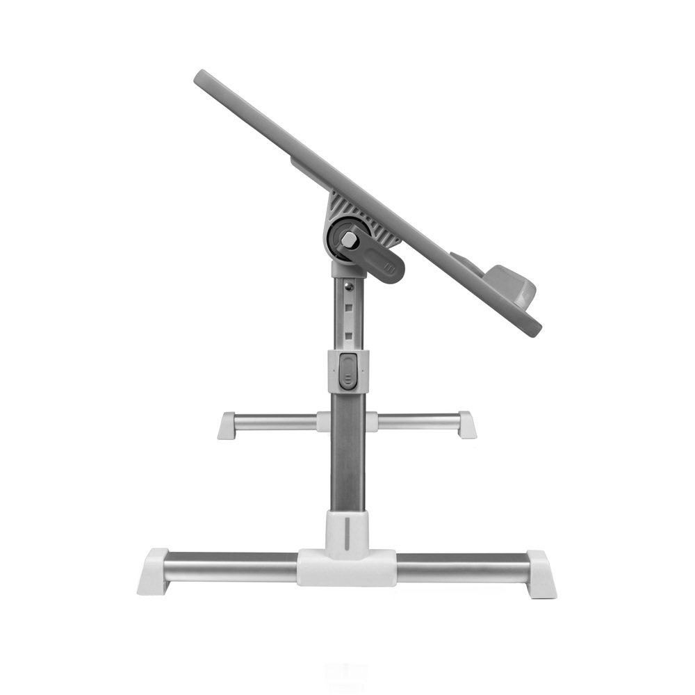 Aluratek Adjustable Ergonomic Laptop Cooling Table with Fan - Micro Center