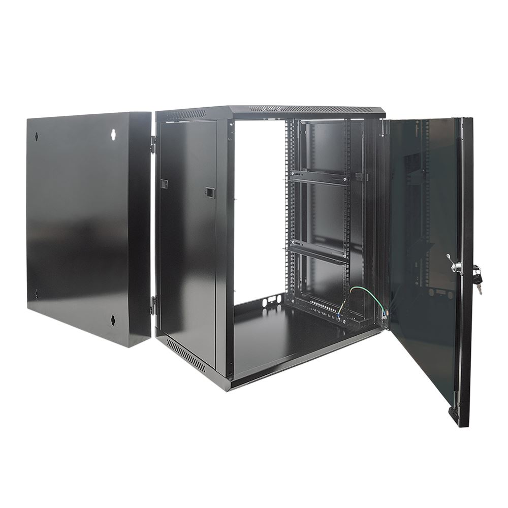 Intellinet 19" Double Section 15U Wallmount Cabinet - Micro Center