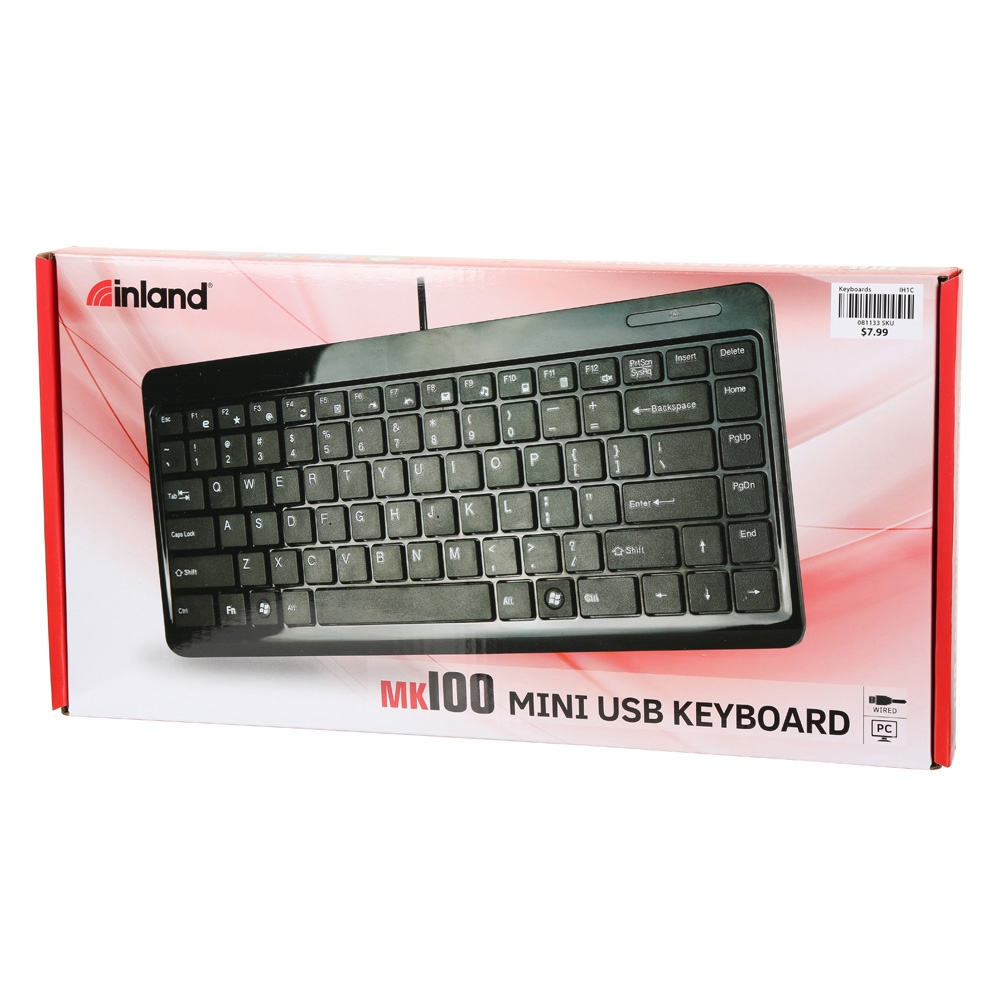 Micro Center - Inland MK-100 Mini USB Keyboard DK9121U