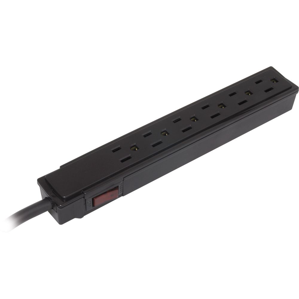 Inland Surge Protector - Black; 6 Outlets; 201 Joules; 6 ft. Cable ...