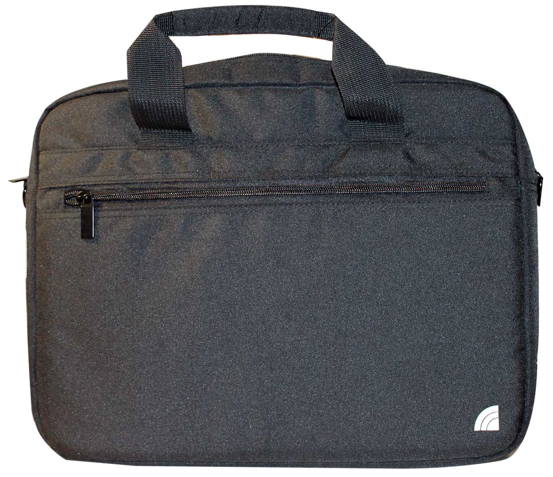 Inland Laptop Briefcase Fits Screens up to 14.1” - Black - Micro Center