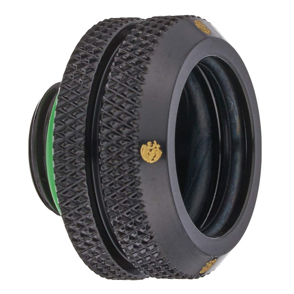 Bitspower G 1/4" Enhanced Straight Compression Fitting - Matte Black - Micro Center