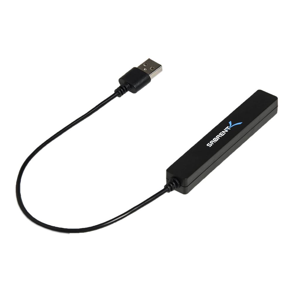 Sabrent USB 2.0 4-Port Slim Hub - Micro Center