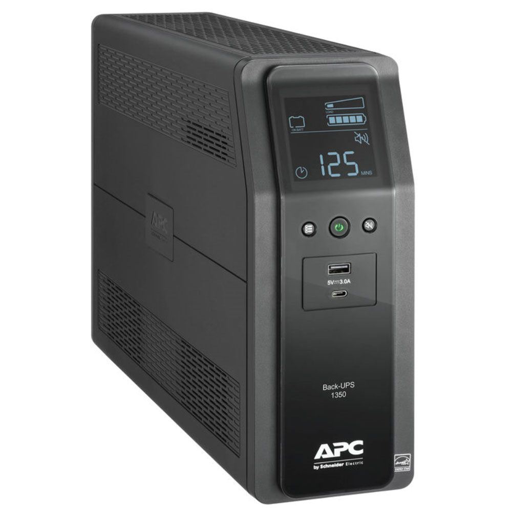 APC Back-Up UPS (BN1350M2); 1350 VA, 810 W, 120 V; 10 Outlets; Coaxial ...
