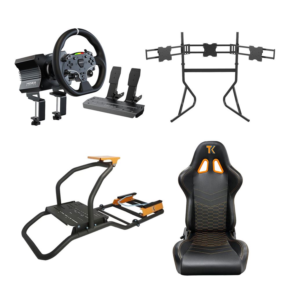 Micro Center - Racing Simulator Holiday Bundle EL2 TK Racing Falcon Rig ...