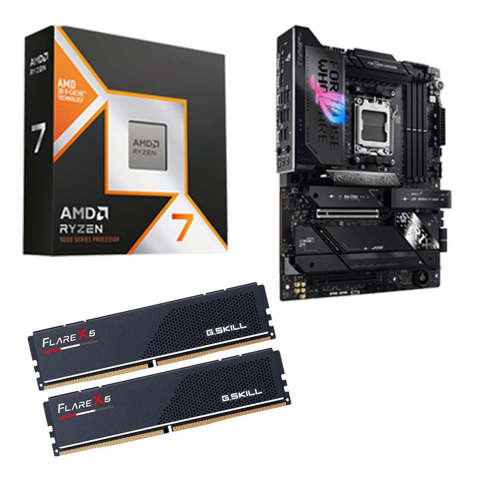 Micro Center - AMD Ryzen 7 9800X3D, ASUS X870-E ROG Strix Gaming WiFi ...