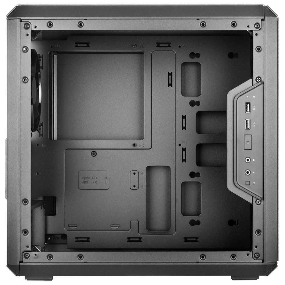 Cooler Master MasterBox Q300L microATX Mini Tower Computer Case - Black - Micro Center