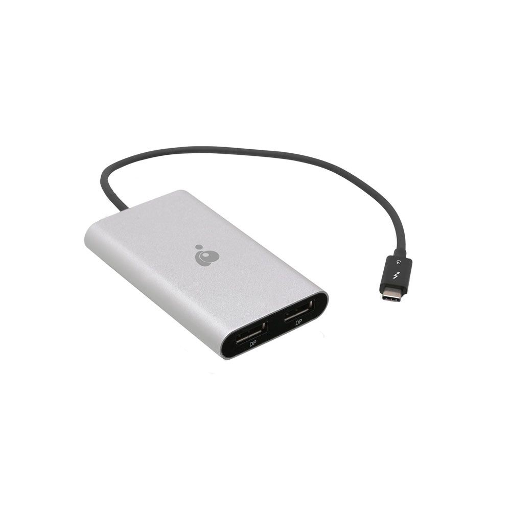 Micro Center - IOGear Thunderbolt 3 to Dual 4K DisplayPort Adapter N/A