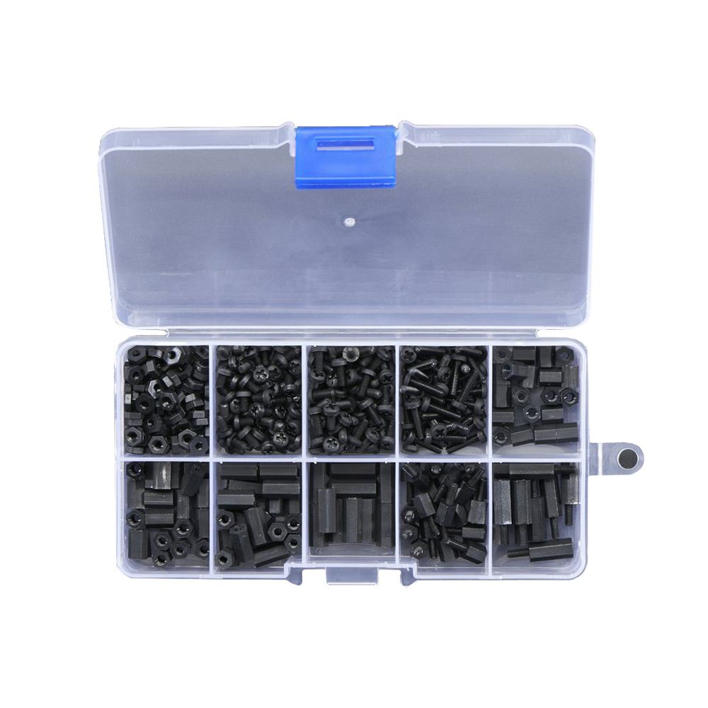 Adafruit Industries Black Nylon Screw and Stand-off Set – M2.5 Thread ...