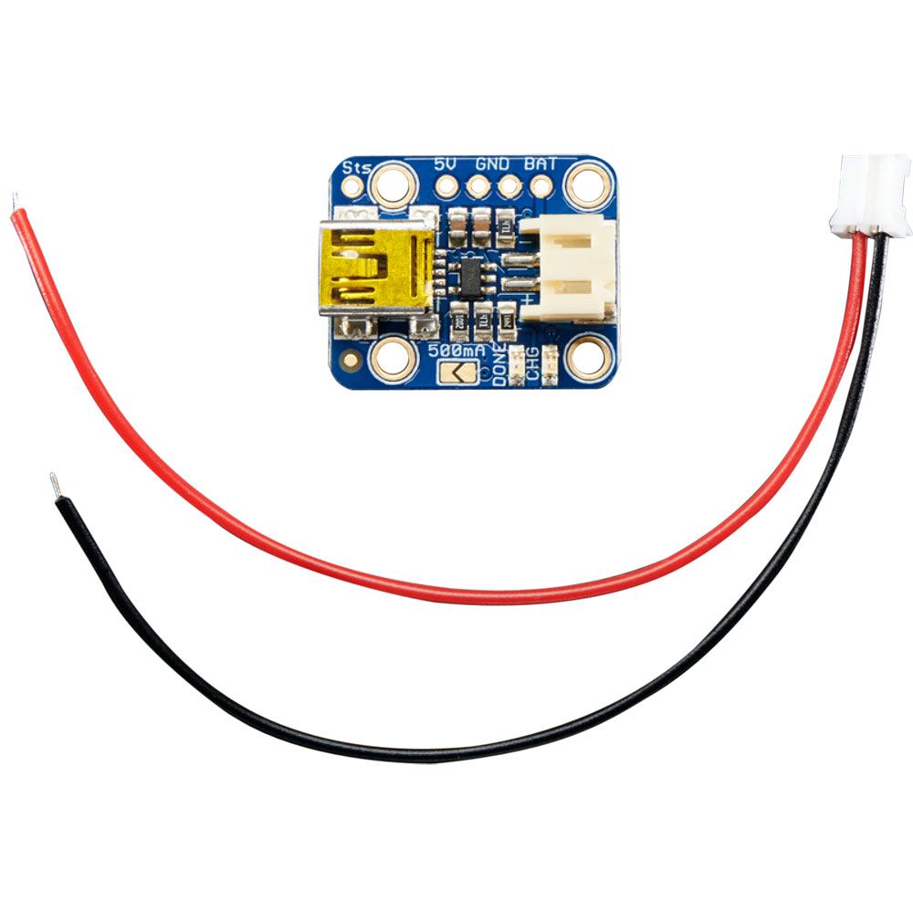 Adafruit Industries Mini Lipo w/Mini-B USB Jack Charger - Micro Center