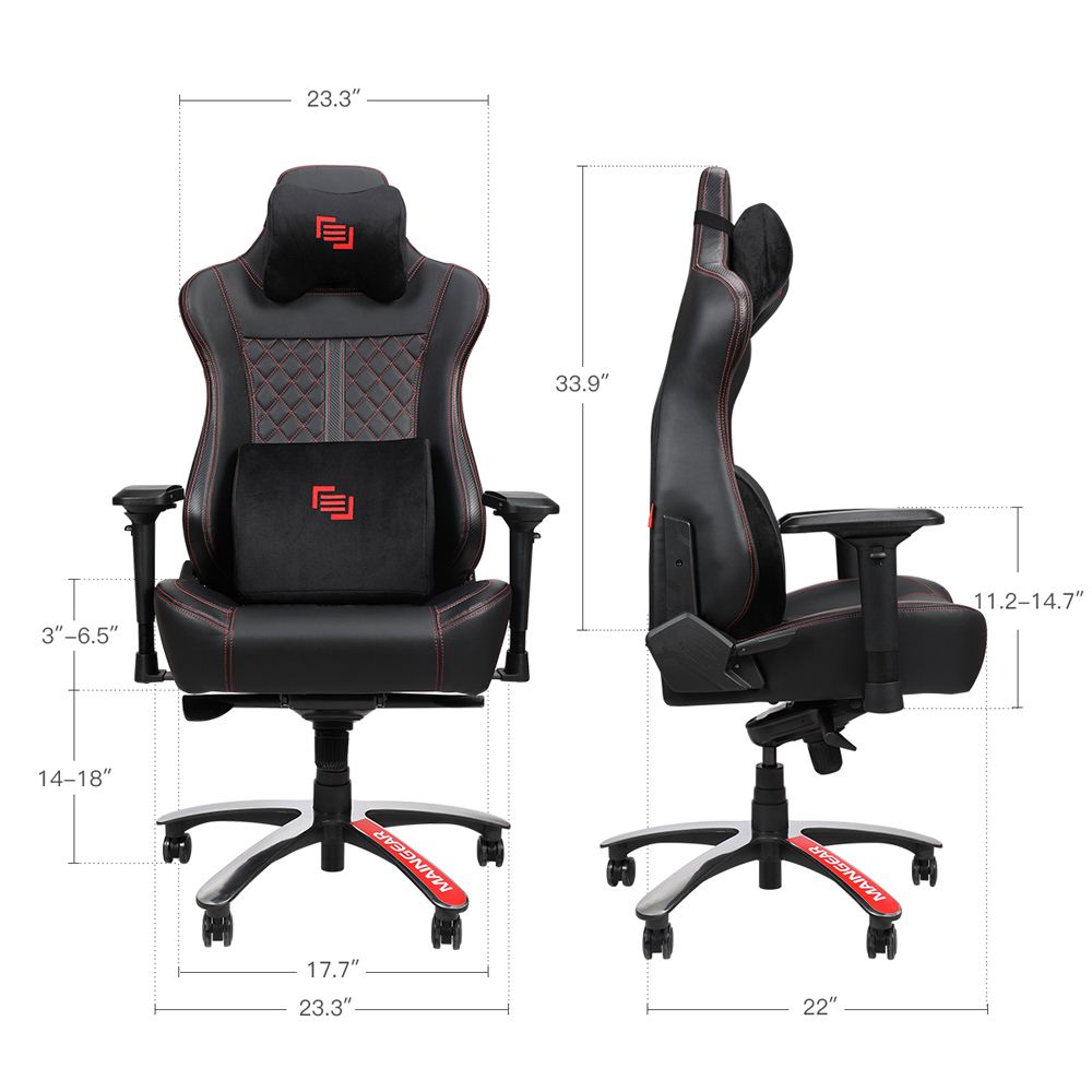 MAINGEAR FORMA GT Gaming Chair - Black/Red - Micro Center