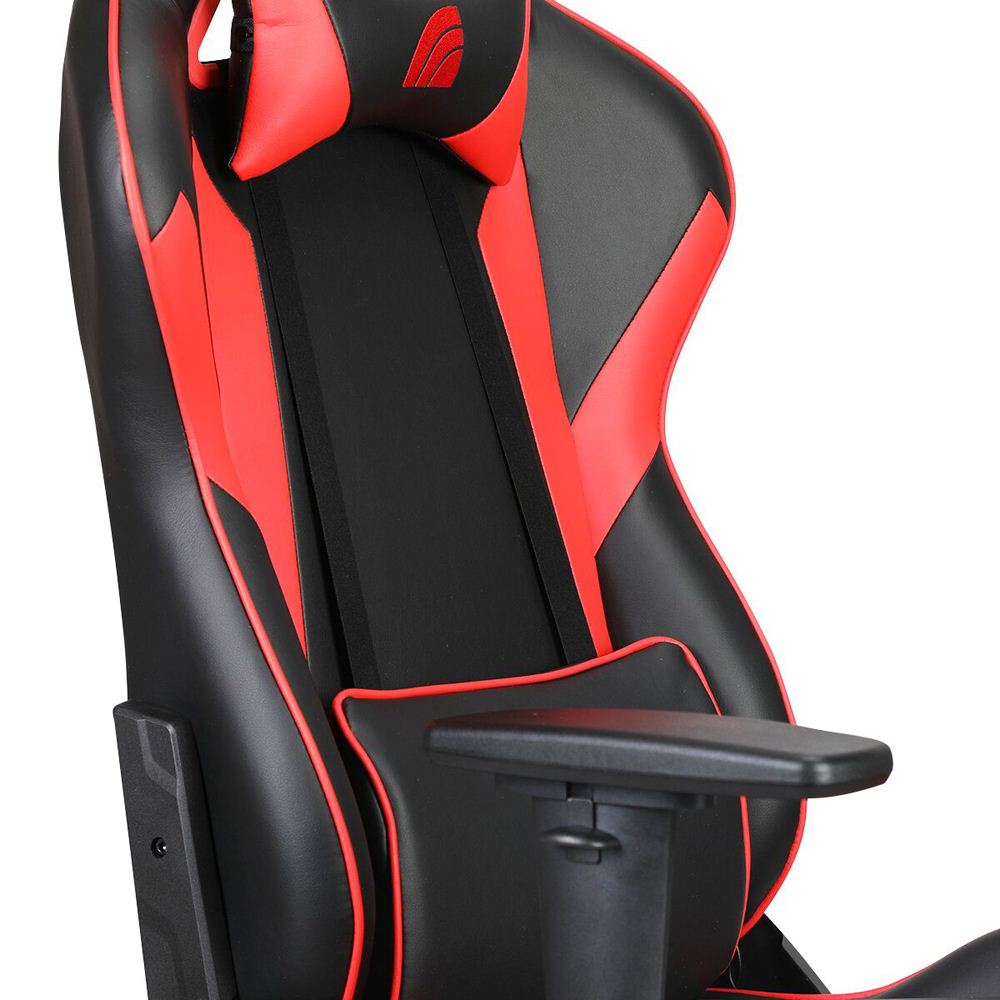 Inland MACH Gaming Chair - Black/Red - Micro Center