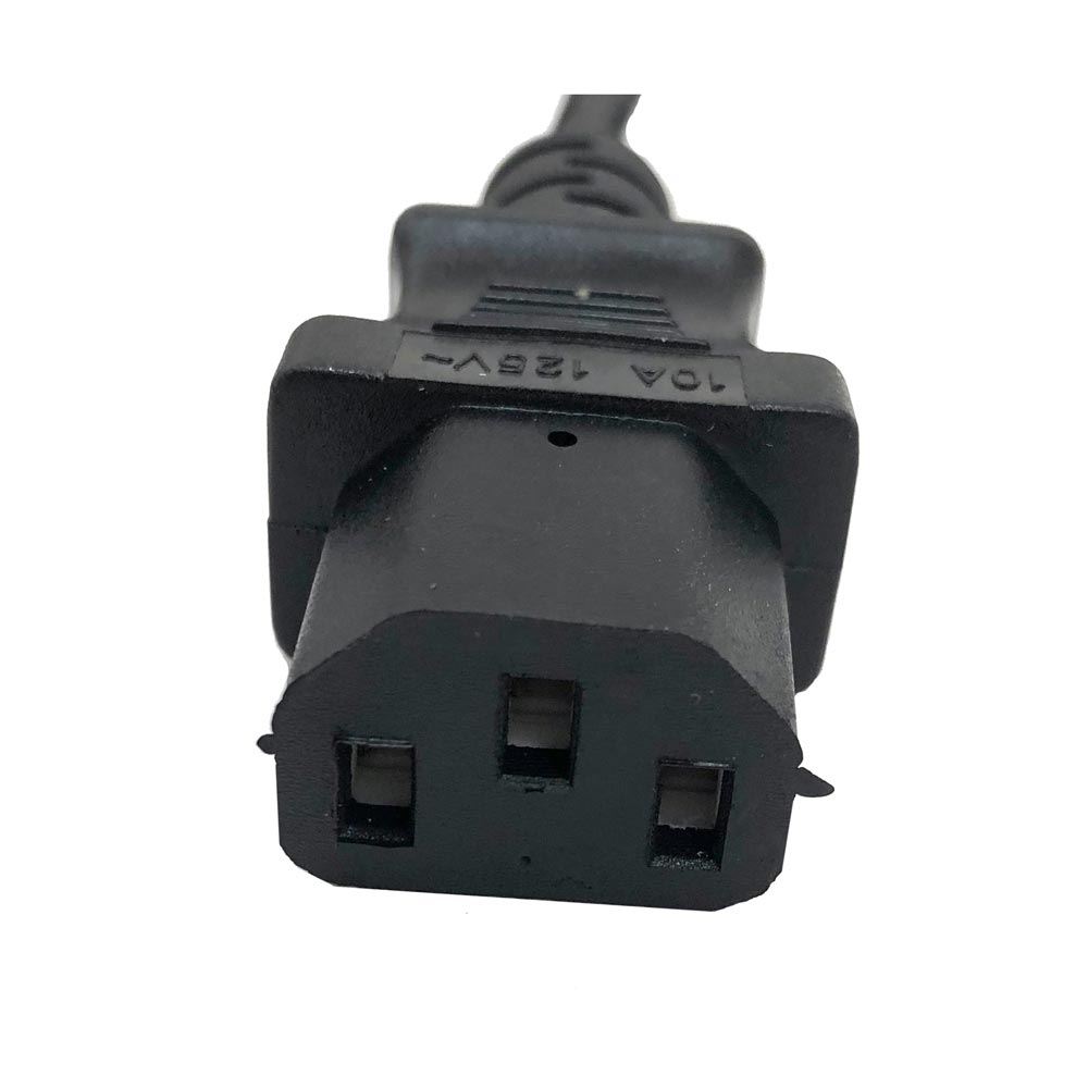 Micro Connectors NEMA 5-15P Male to IEC-60320-C13 Female Computer Power ...