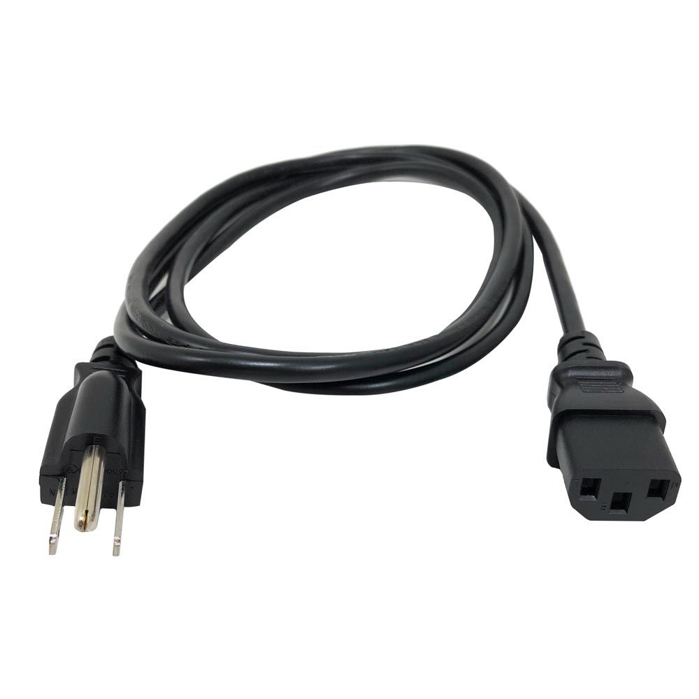 Micro Connectors NEMA 5-15P Male to IEC-60320-C13 Female Computer Power ...