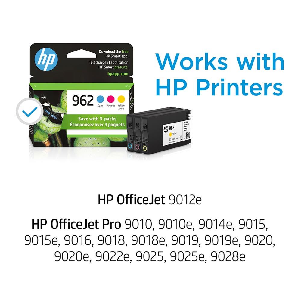 HP 962 Color Ink Cartridge 3-Pack - Micro Center