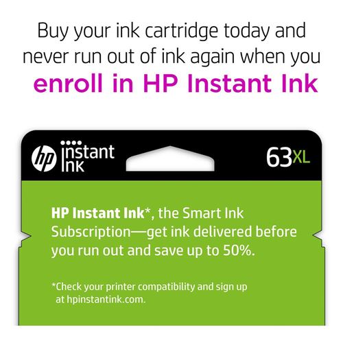 Open Box New OEM Ink 2-Pack Genuine HP #63 Black Ink Cartridges – OEM ...