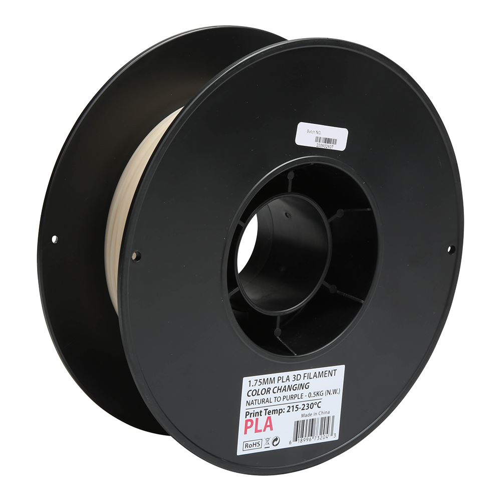 Inland 1.75mm PLA UV Color Change 3D Printer Filament 0.5 kg (1.1 lbs ...