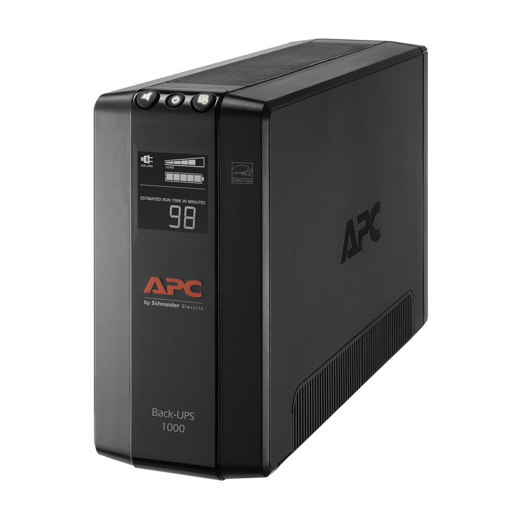 APC Back UPS Pro BX UPS (BX1000M-LM60); 1000 VA, 510 W, 120 V; 8 ...
