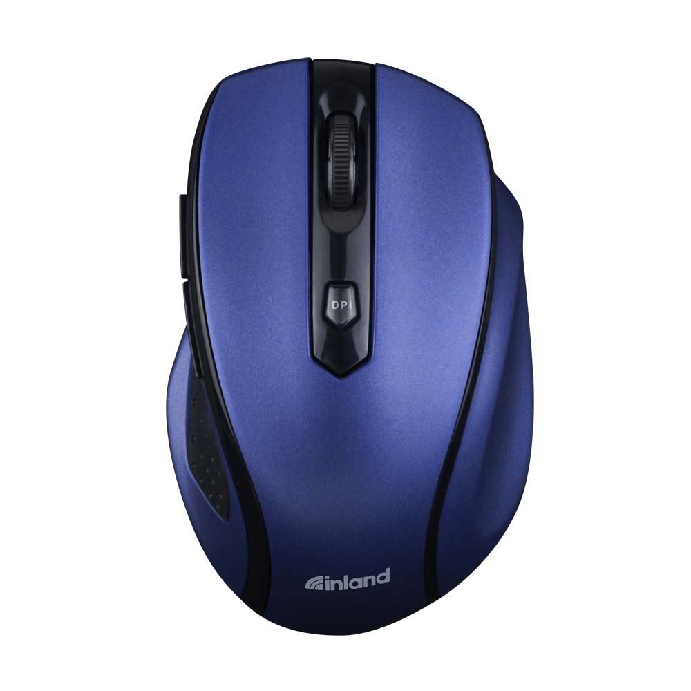 Inland WM56 Wireless Notebook Mouse - Blue - Micro Center
