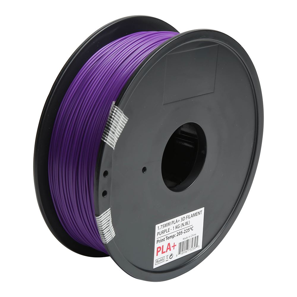 Inland 1.75mm PLA+ 3D Printer Filament 1.0 kg (2.2 lbs.) Spool - Purple ...