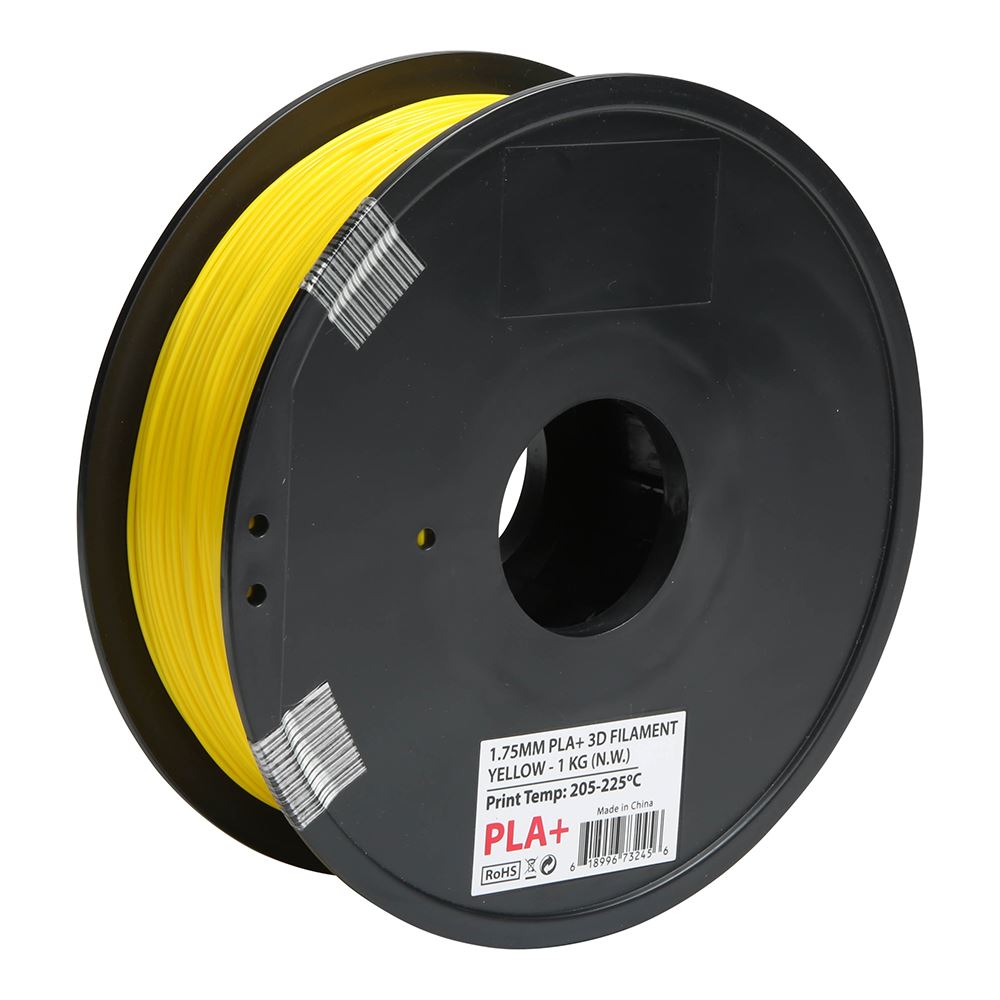 Inland 1.75mm PLA+ 3D Printer Filament 1.0 kg (2.2 lbs.) Spool - Yellow ...
