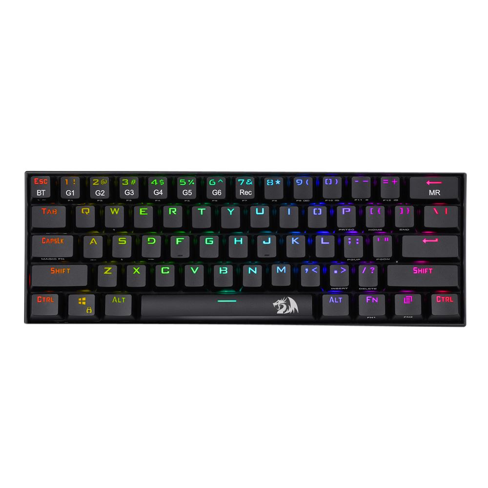 Redragon K530 Draconic 61 Key 60% Compact RGB Wireless Mechanical ...